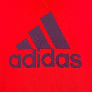 adidas | Shirts | Adidas Climalite Logo Graphic Tshirt Red Purple L ...